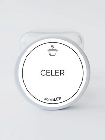 Samolepka na kořenky CELER bílá 5 cm základní písmo