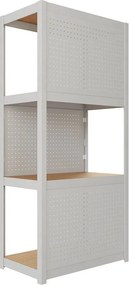 AR Style Set 20 – Děrované panely – 150x40x40 cm – 4 police