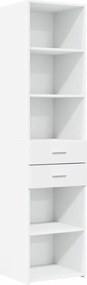 Skříň highboard bílá 45 x 42,5 x 185 cm kompozitní dřevo 3281448