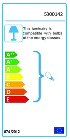Černé závěsné svítidlo White Label Lena, ø 37 cm