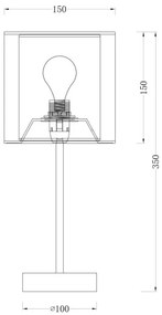 Globo 15190T - Stolní lampa THEO 1xE14/40W/230V