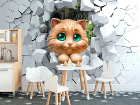 Samolepící tapeta roztomilá kočička - 225x150 cm