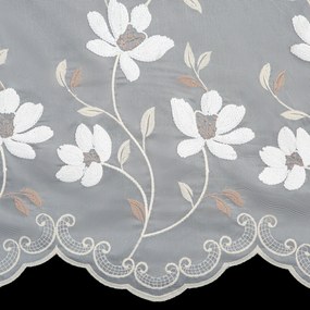 ZÁCLONA NA KROUŽCÍCH SANDI2 350X250 CM KVĚTY