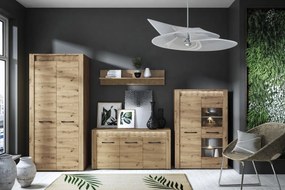 Casarredo - Komfort nábytek Komoda PATENS 3D s LED osvětlením, dub artisan