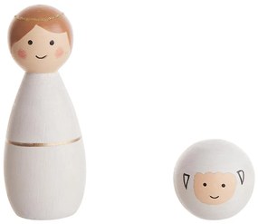 X-MAS Dřevěný betlém 9 dílů