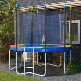 Kryt hrany trampolíny SPORTNOW Ø305 cm, barevný, odolný proti povětrnostním vlivům a UV záření, ideální pro zahradní trampolíny | Aosom.de