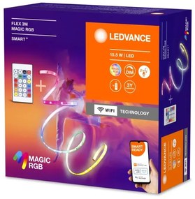 Ledvance- LED RGB Stmívatelný pásek SMART+ MAGIC FLEX 3m LED/15,5W/230V Wi-Fi+DO