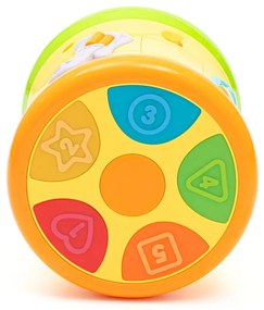 Oboustranný dynamický bubínek Baby Mix žlutý
