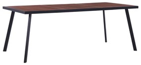Jídelní stůl tmavé dřevo a černý 200 x 100 x 75 cm MDF,  281866 HangarStore.cz