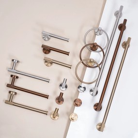 Rea Modern, koupelnový věšák na ručník 26,5cm, 6610a, broušená ocel, REA-98014