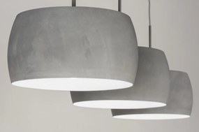 Závěsné šedé svítidlo nad stůl Kitee III Beton Look