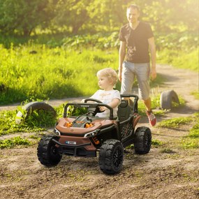 AIYAPLAY Elektrické Dětské Auto UTV, Elektrický Dětský Buggy, 2.4Ghz dálkový ovladač, 2 12V motory, 2 rychlosti, hudba, klakson, světla, pro děti 3-5
