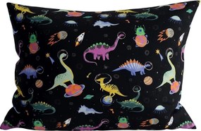 Povlak na polštář z mikrovlákna DINO SPACE 70x90 cm, barevný