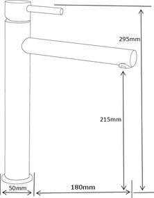 MEXEN ELBA baterie umyvadlová, vysoká, chrom 74110-00 - MEXEN