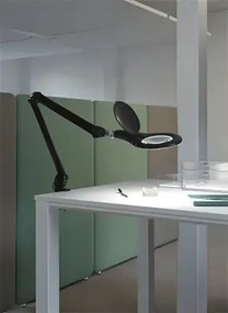 Maul Makro černá / Lupová LED lampa / se svorkou ke stolu / 3 dioptrie
