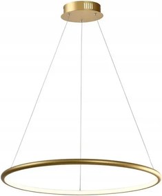 Závěsná Led lampa moderní zlatá kruhová 62 cm 4000K Reality