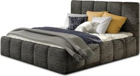 Designová čalouněná postel MIRA, 200x160, šedá (sawana 21/pouze rám postele/beg_11_co_1.6)