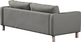 Potah na pohovku IKEA Karlstad, 3-místná, rozkládací barva šedá látka pletený vzor