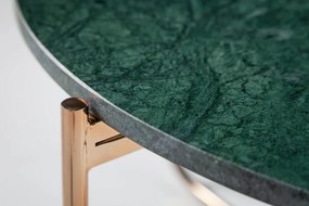 Designový konferenční stolek Tristen 62 cm mramor zelený