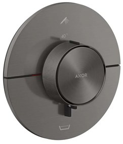 Axor ShowerSelect ID - Termostatická baterie pod omítku, pro 2 spotřebiče, kartáčovaný černý chrom 36751340