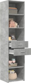 Skříň highboard betonově šedá 45x42,5x185 cm kompozitní dřevo 3281451