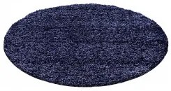 Vopi | Kusový koberec Life Shaggy 1500 navy - Kulatý průměr 200 cm