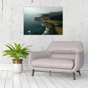 Skleněný obraz - Útes v oceánu (70x50 cm)