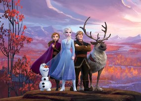 Vliesová fototapeta Hrdinové Frozen II na Horské Plošině, Disney | 360 x 270 cm | DFTDNXXL5073