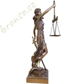Spravedlnost - bohyně Themis soška Veronese, dárek pro právníka, WU71832A4