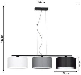 Lustr na lanku ASTRA 3xE27/60W/230V