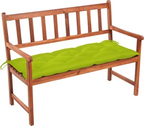 Zahradní lavice s poduškou 120 cm masivní akáciové dřevo 3063794
