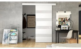 Interiérové posuvné dveře Opera 90 V, Barva: bílá / bílá lacobel