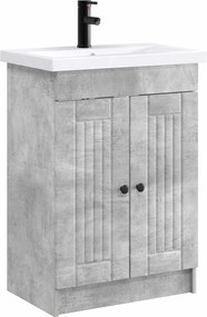 Sada koupelnového nábytku Betonově šedá 56 x 37,5 x 81 cm 3404187