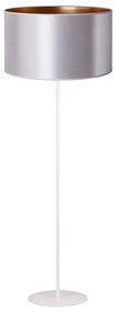 Duolla | Duolla - Stojací lampa CANNES 1xE27/15W/230V 45 cm stříbrná/měděná/bílá | DU602860