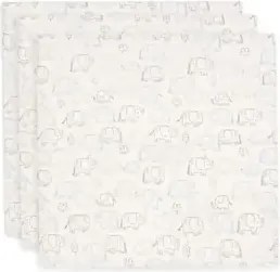 Jollein Pleny 3 ks 70x70 cm Elephant Tales