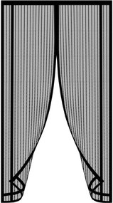 Magnetická síťka proti hmyzu černá