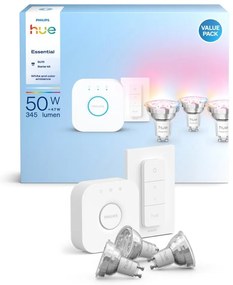 Základní sada Philips Hue WACA 3xGU10/4,7W 2200-6500K + zařízení k propojení