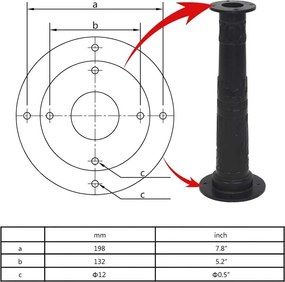 vidaXL Litinová zahradní ruční pumpa/čerpadlo se stojanem [275275]