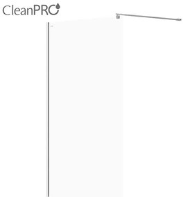 Cersanit Mille, sprchová zástěna typu Walk-In 120x200 cm, 8mm čiré sklo, chromový profil, S161-002