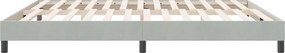 Postel Box Spring bez matrace Light Grey 180x220 cm samet 3315885