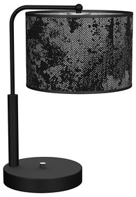 Stolní lampa SATINO 1xE27/60W/230V černá/šedá