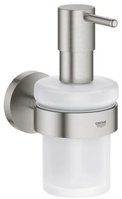 Grohe Essentials Dávkovač tekutého mýdla s držákem, Supersteel 40448DC1