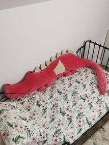 SenLove Minky mantinel do dětské postele DRÁČEK Zvolte barvu: Růžová