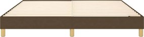 Rám postele s boxspringem tmavě hnědý 180 x 200 cm textil 3120633