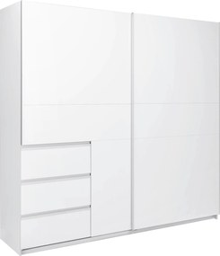 XXXLutz ŠATNÍ SKŘÍŇ S POSUVNÝMI DVEŘM, bílá, 215/210/61,5 cm P & B - Šatní skříně - 000885001004