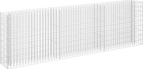 Gabionový vyvýšený záhon pozinkovaná ocel 270 x 30 x 90 cm 145639