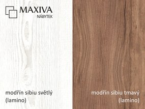 MAXIVA Předsíňová stěna - ALPIN AGD114, modřín světlý/modřín tmavý
