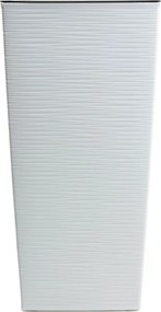 Plastový květináč Porto Riflo 57x29,5x29,5 cm bílý