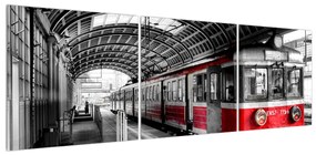 Obraz historického vlaku (150x50 cm)