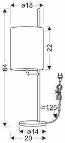 Stolní lampa CROMINA Candellux Zelená